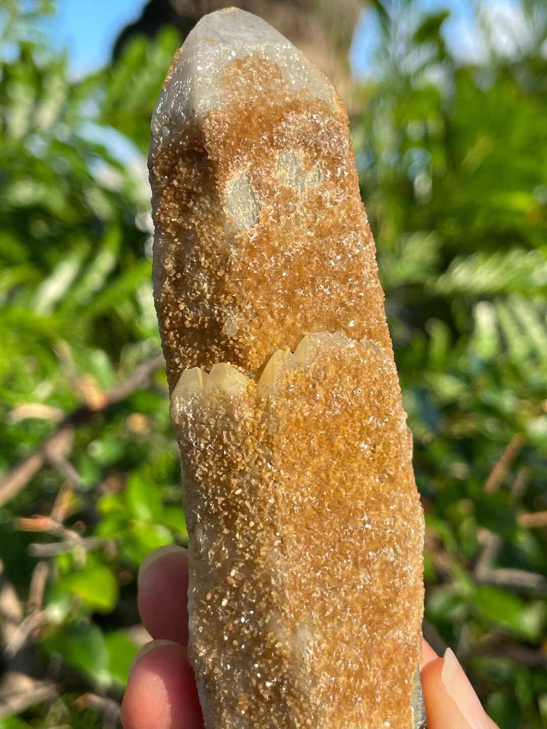 Golden Yellow Inner Mongolian Crystal Wand - Etsy