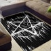 Satanic Inverted Pentagram Area Rug Large Pentagram Version-satanic Rug ...