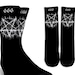 2 Satanic Pentagram Drip 666 Socks-Satanic Baphomet | Etsy