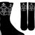 Skull Satanic Pentagram Crew Socks-pentagram Socks-satanic Socks ...