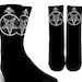 Skull Satanic Pentagram Crew Socks-pentagram Socks-satanic | Etsy