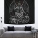 Skull Satanic Demon God Large Wall Decoration Tapestry Dark Version ...