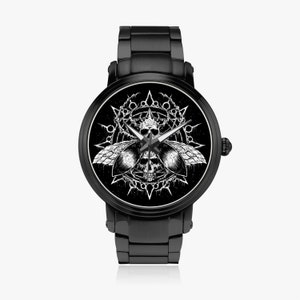 Skull Goth Fly Part 2 New High-density 46 MM Stainless Steel Strap ...