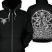 Skull Satanic Cyclops Goat Zip up Hoodie-be Advised These Hoodies Are A ...