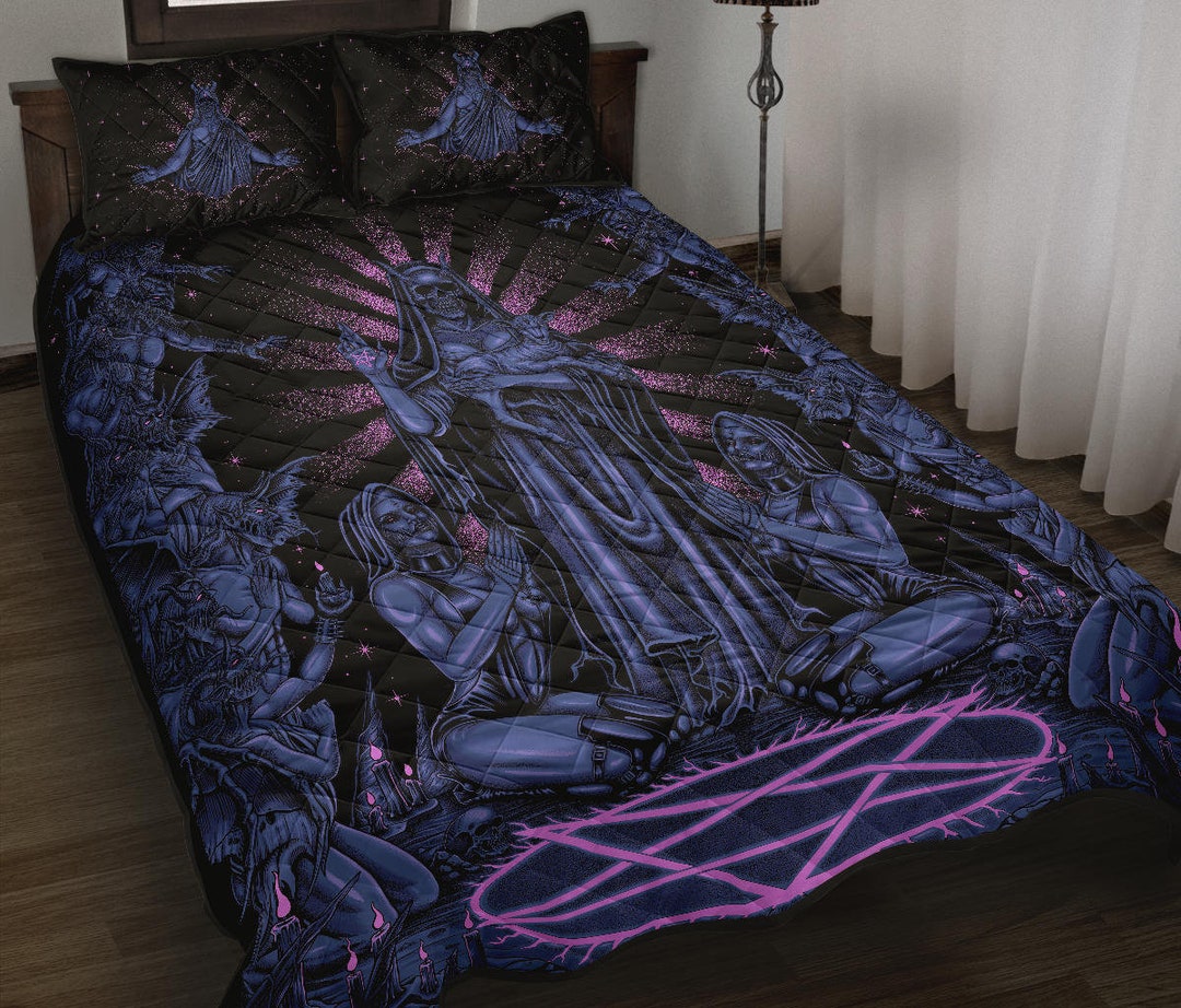 Satanic Pentagram Palm Nun Inverted Cross Forehead Pillows Demon ...