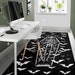 Bat Skull Skeleton Coffin Shrine Area Rug-coffin Rug-skull - Etsy