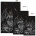Skull Skeleton Satanic Bat Wing Demon God Area Rug Dark Version-satanic ...
