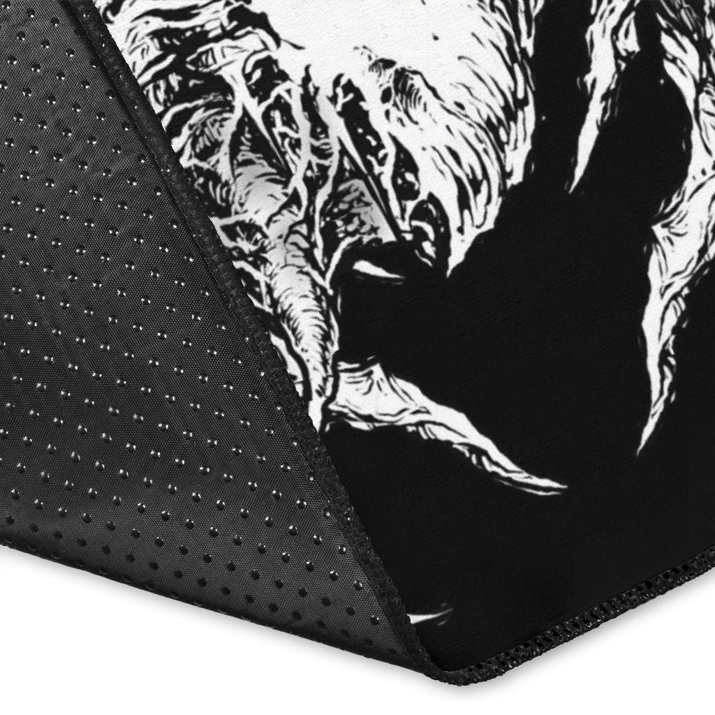 Skull Demon Cross Area Rug-skull Rugs-skull Room Decor-goth Room Decor ...