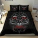 Skull Satanic Glowing Demon Eyes With Serpents Color Version 3 Piece ...