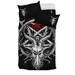 Skull Satanic Inverted Pentagram Serpent 3 Piece Duvet Set Black and ...