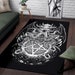 Inverted Pentagram Demon Octopus Area Rug-pentagram Rug-skull Pentagram ...
