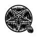Satanic Pentagram Drip Round Mouse Pad, Non-slip Base 7.9x7.9pentagram ...