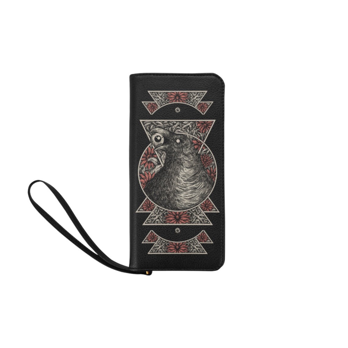 1 Goth Occult Crow Raven High Quality Leather Women's - Etsy