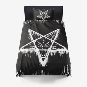 Satanic Room Decor Duvet-satanic Home Decor Bedding-satanic Melting ...