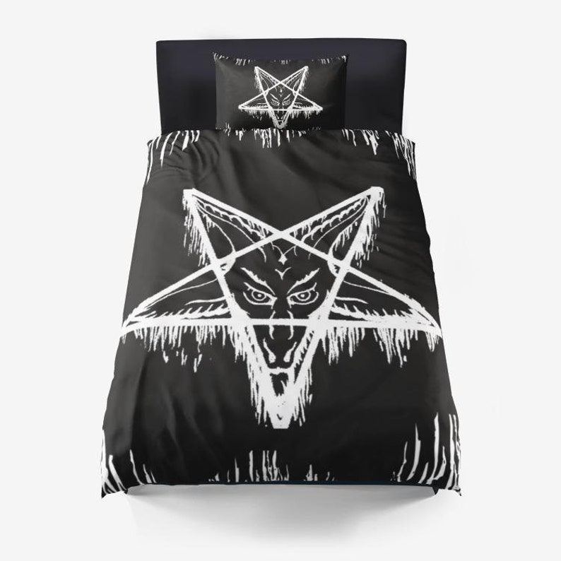 Satanic Room Decor Duvet-satanic Home Decor Bedding-satanic Melting ...