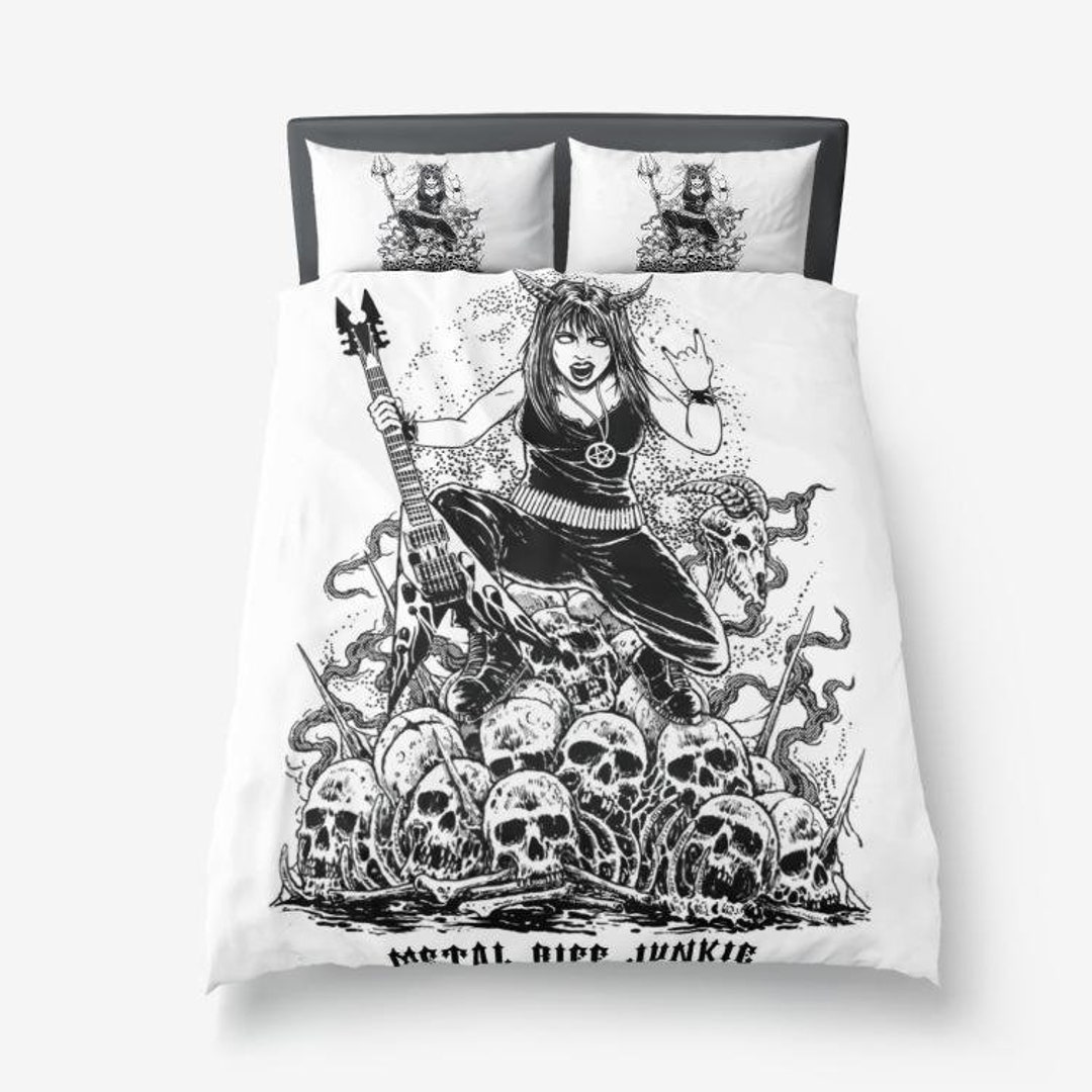 Heavy Metal Room Decor-death Metal Room Decor-metal Riff Junkie Skull ...
