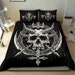 Skull Inverted Cross Dagger 3 Piece Duvet Set-inverted Cross - Etsy