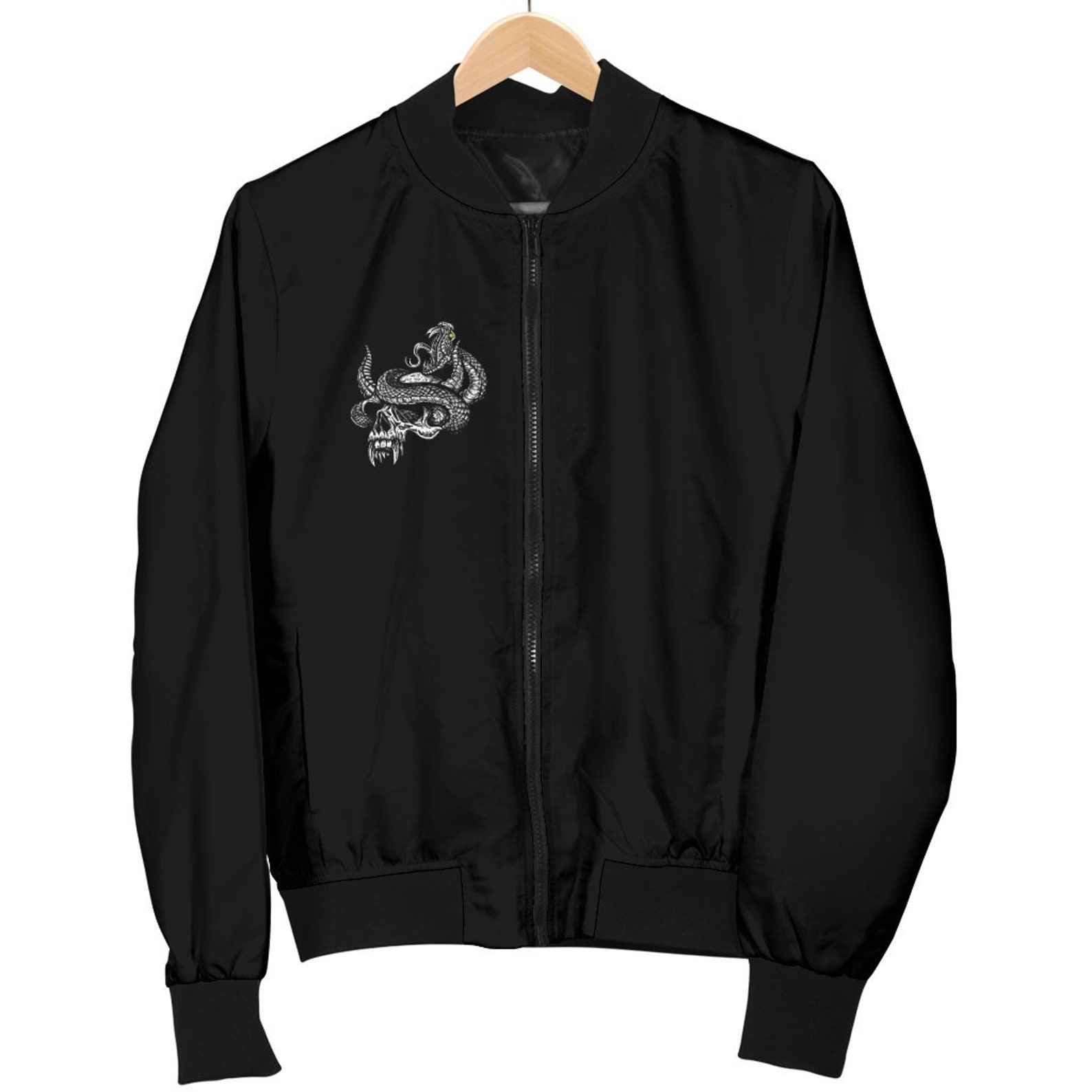 Skull Glowing Eye Demon Serpent Jacket-skull Jackets-skull | Etsy