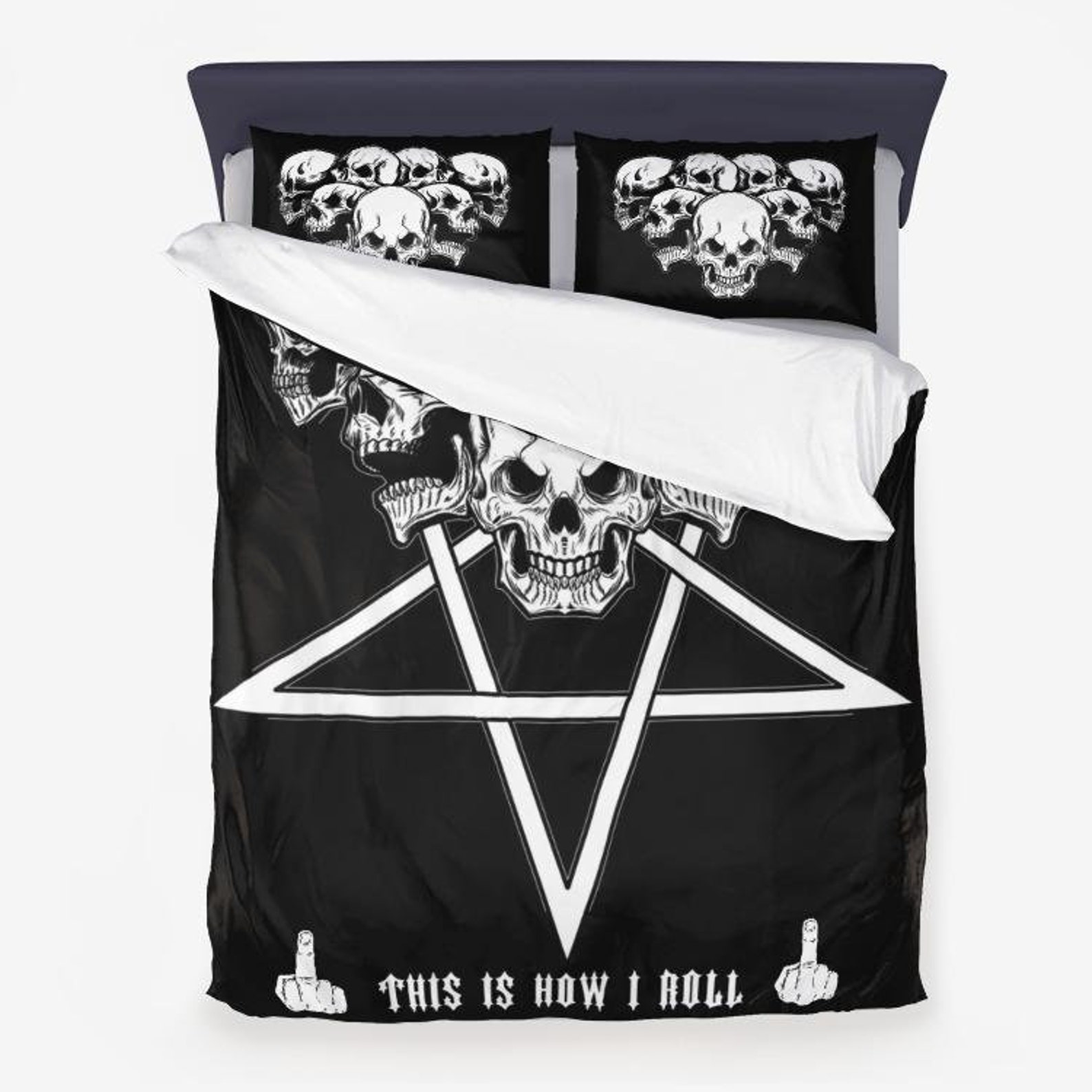 Satanic Room Decor-heavy Metal Room Decor-big Size Print - Etsy