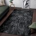 Smoke Skull Area Rug Dark Version-skull Rug-skull Room Decor Rug-skull ...
