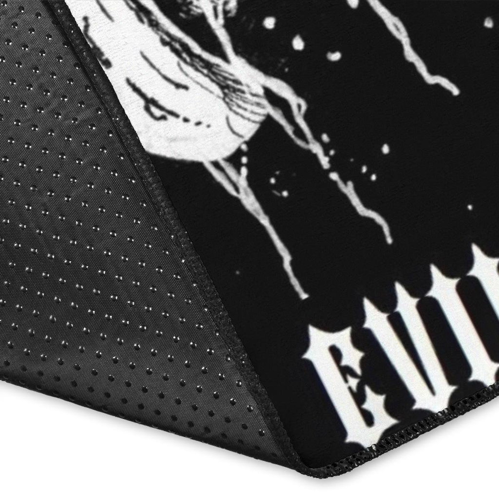 Skull Inverted Cross Zombie Crown Area Rug-skull Zombie Rug-inverted ...