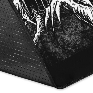 Skull Skeleton Demon Octopus Satanic Pentagram Area Rug Black and White ...