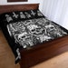 Skull Satanic Cross Quilt 3 Piece Bed Set-satanic Bedding-satanic Goth ...