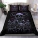 Monster Size Demon Horn Skull Skeleton 3 Piece Duvet Set Night Blue ...