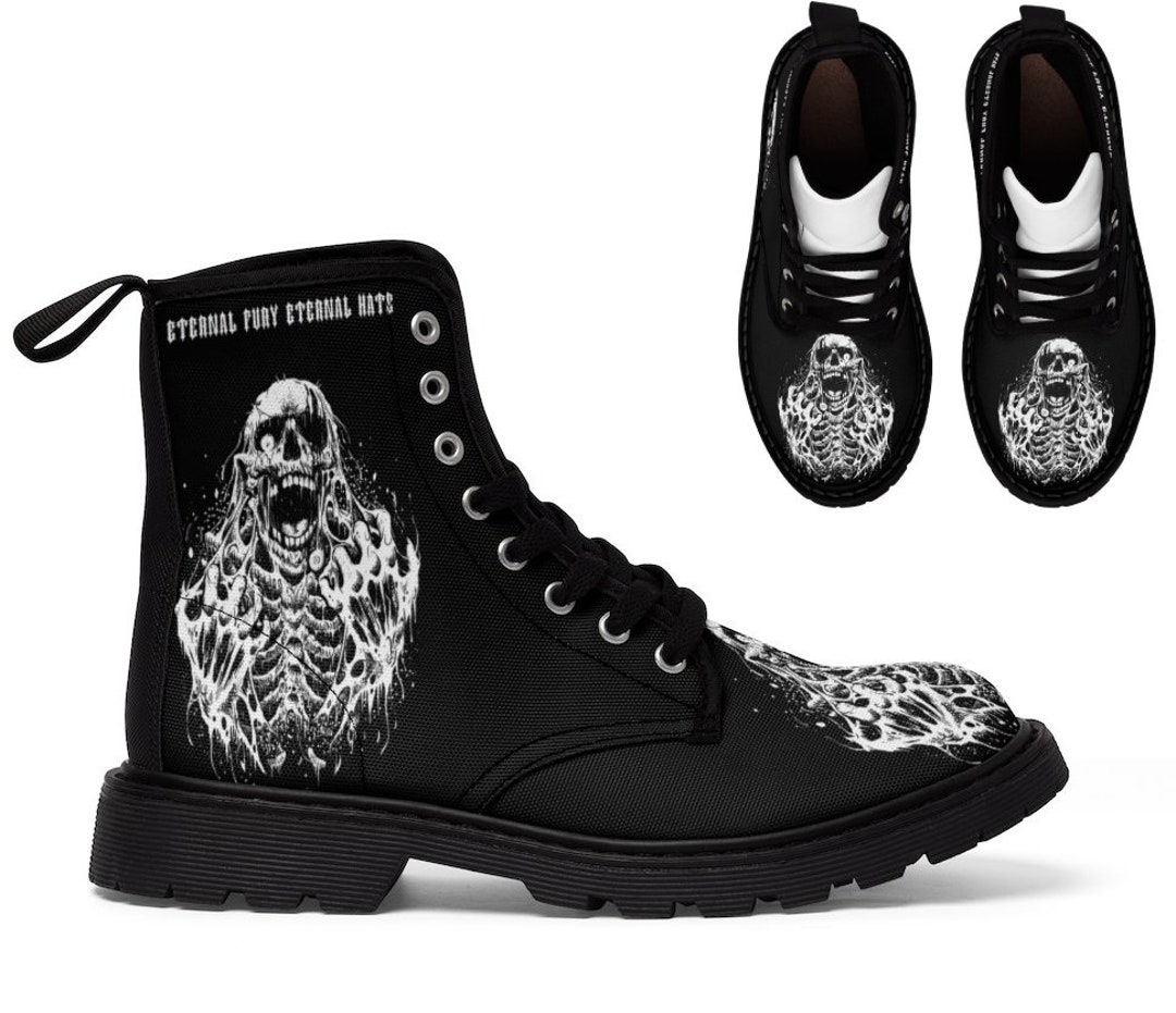 Death Metal Skull Screaming Zombie Eternal Fury Eternal Hate Men's ...