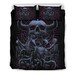Monster Size Demon Horn Skull Skeleton 3 Piece Duvet Set Night Blue ...