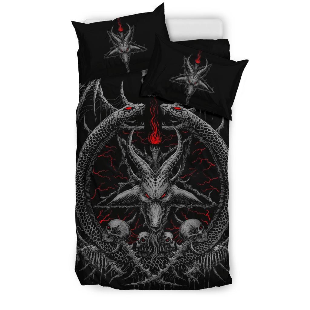 Sale! First 200 15% Off! Skull Demon Satanic Goat Satanic Pentagram ...