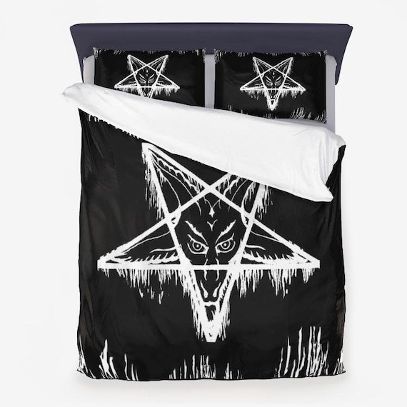 Satanic Room Decor Duvet-satanic Home Decor Bedding-satanic - Etsy