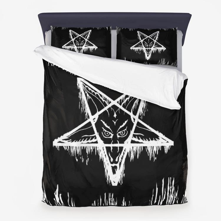Satanic Room Decor Duvet-satanic Home Decor Bedding-satanic Melting ...