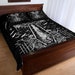 Skull Batwing Skeleton Coffin Shroud 3 Piece Quilt Set Black and White ...