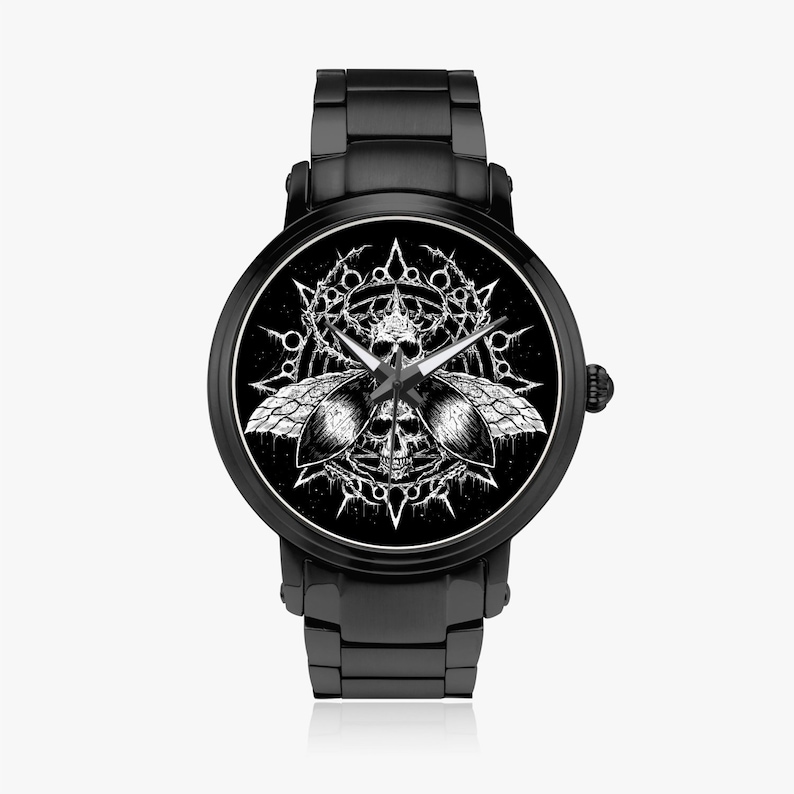 Skull Goth Fly Part 2 New High-density 46 MM Stainless Steel - Etsy