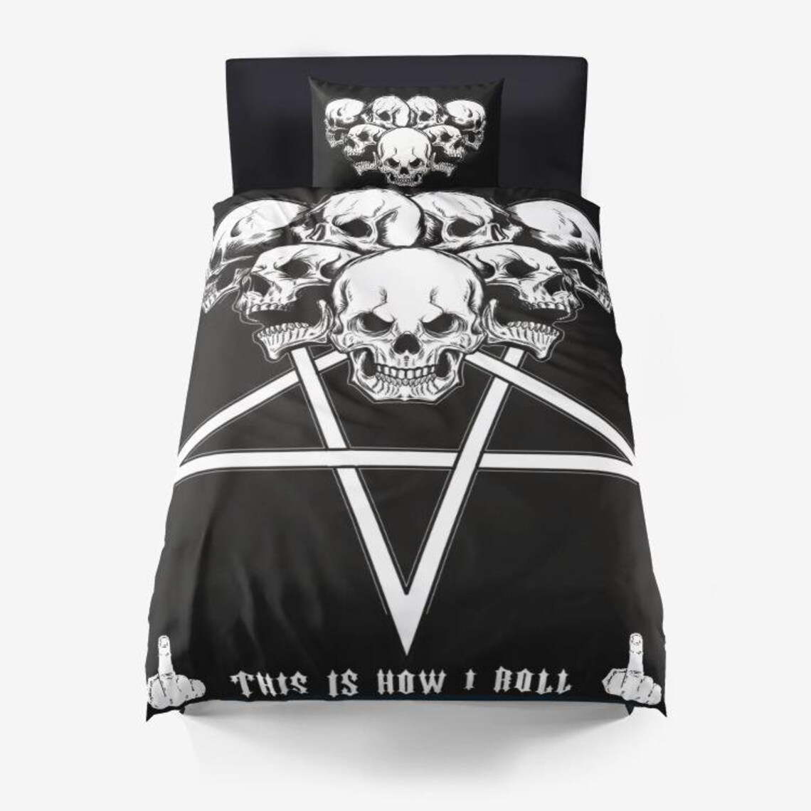 Satanic Room Decor-heavy Metal Room Decor-big Size Print - Etsy