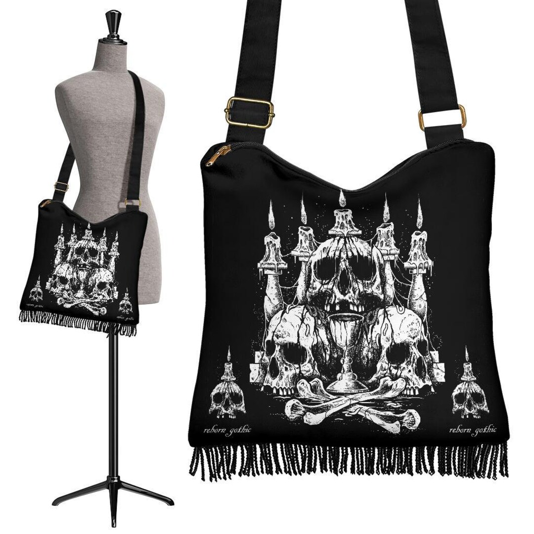 Skull Altar Reborn Gothic Shoulder Bag Purse-satanic Altar Skull ...