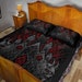 New Skull Demon Satanic Pentagram Church Flame 3 Piece Quilt Red Flame ...