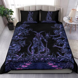Skull Satanic Malevolent Cyclops Baphomet Goat Demon Onslaught 3 Piece ...