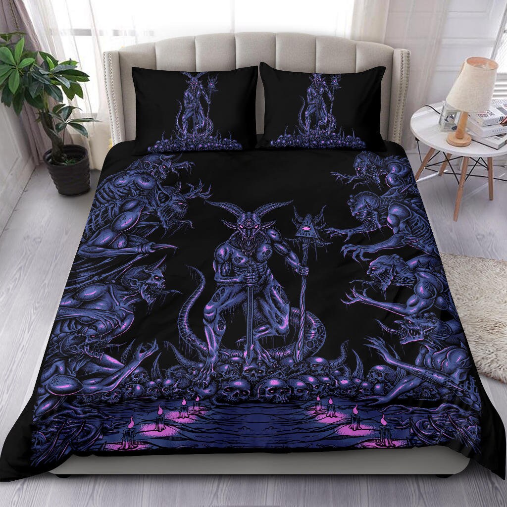 Skull Satanic Malevolent Cyclops Baphomet Goat Demon Onslaught - Etsy