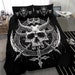 Skull Inverted Cross Dagger 3 Piece Duvet Set-inverted Cross - Etsy