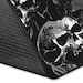 New Skull Smoke Style! Area Rug New Black and White Texture-skull Rugs ...