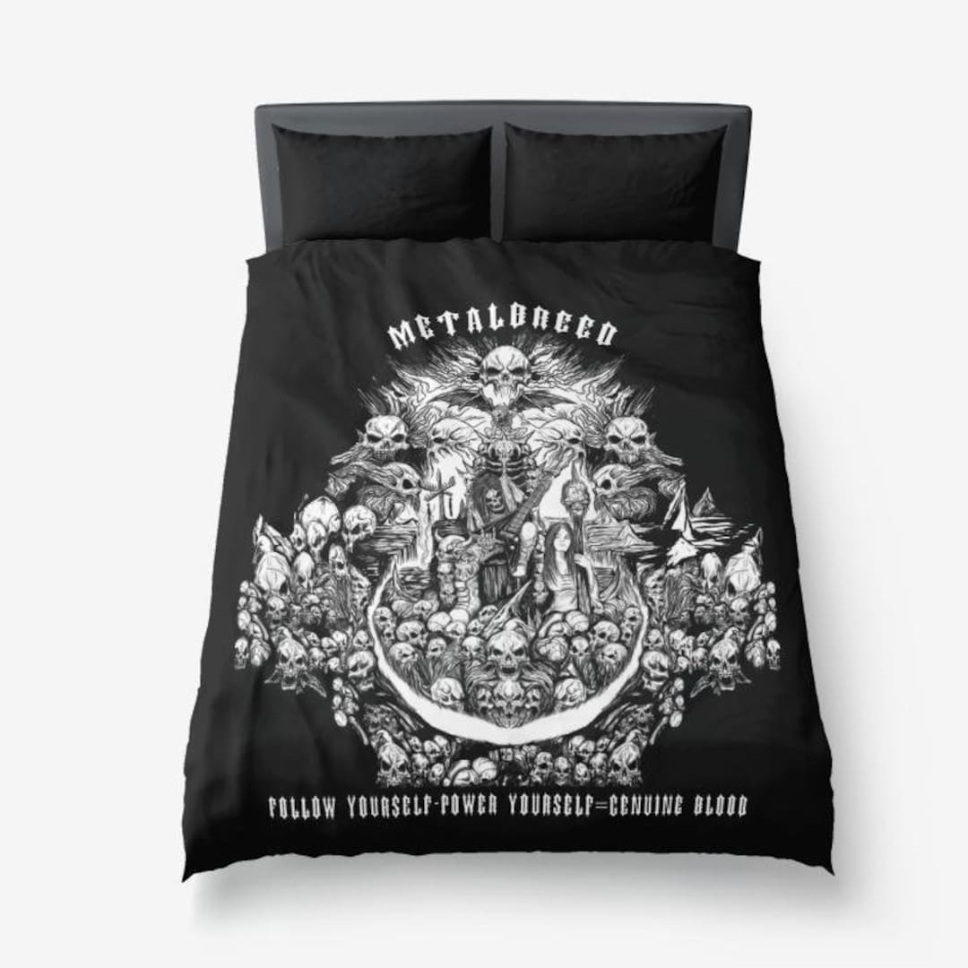 Heavy Metal Room Decor- 3 Piece Bed Set-metalbreed-follow Yourself ...