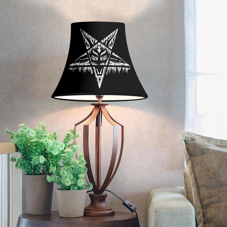 Satanic Pentagram Dip Lampshade-satanic Home Decor-satanic | Etsy