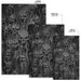 Smoke Skull Area Rug Dark Version-skull Rug-skull Room Decor Rug-skull ...