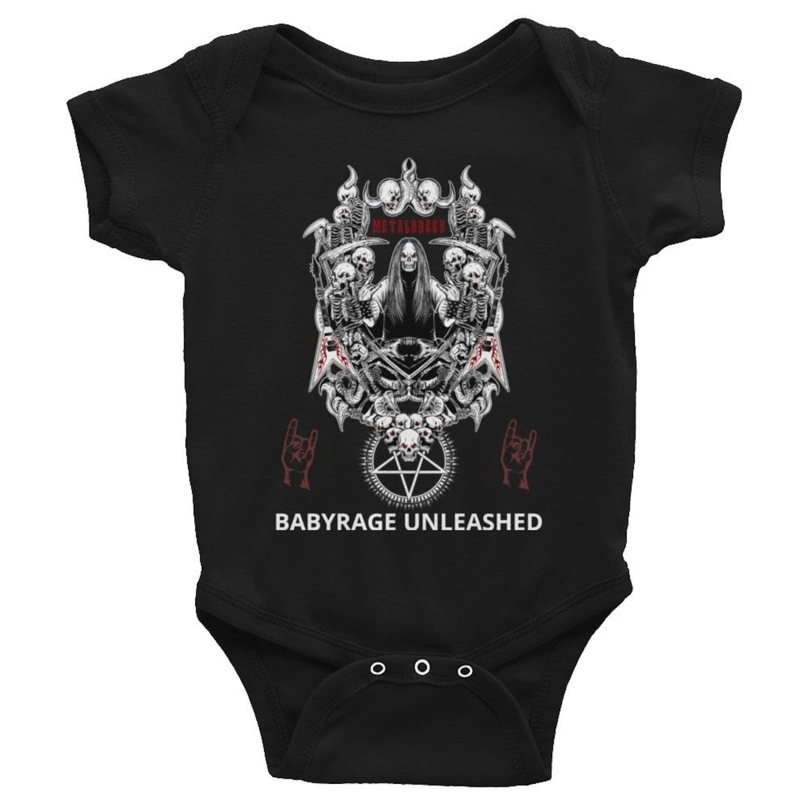 Death Metal Baby Clothes-heavy Metal Music Baby | Etsy