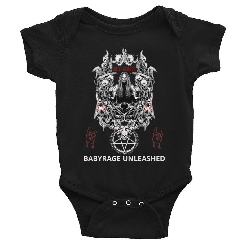 Death Metal Baby Clothes-heavy Metal Music Baby Clothes-metalbreed ...