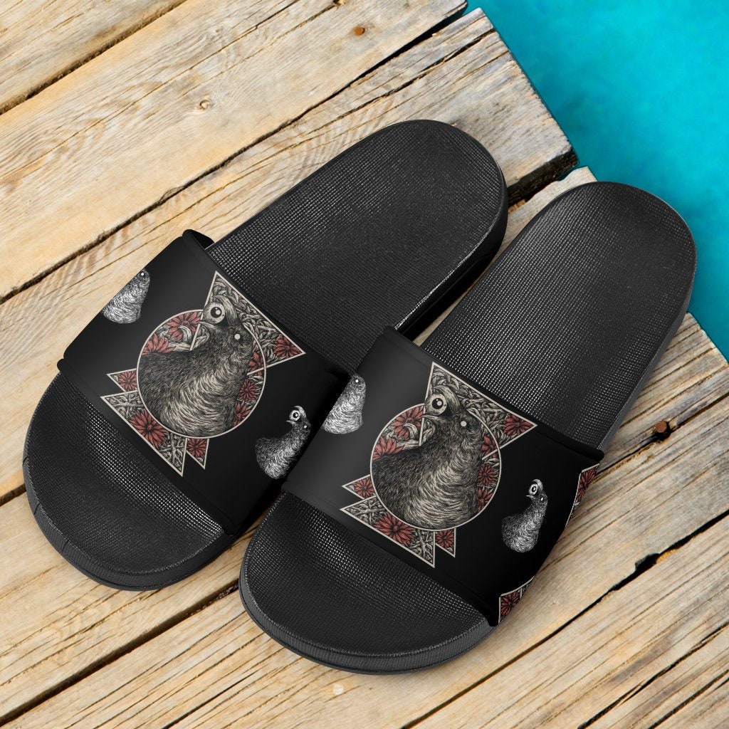 Gothic Occult Black Crow Eye Sandals Color Version-important-look at ...