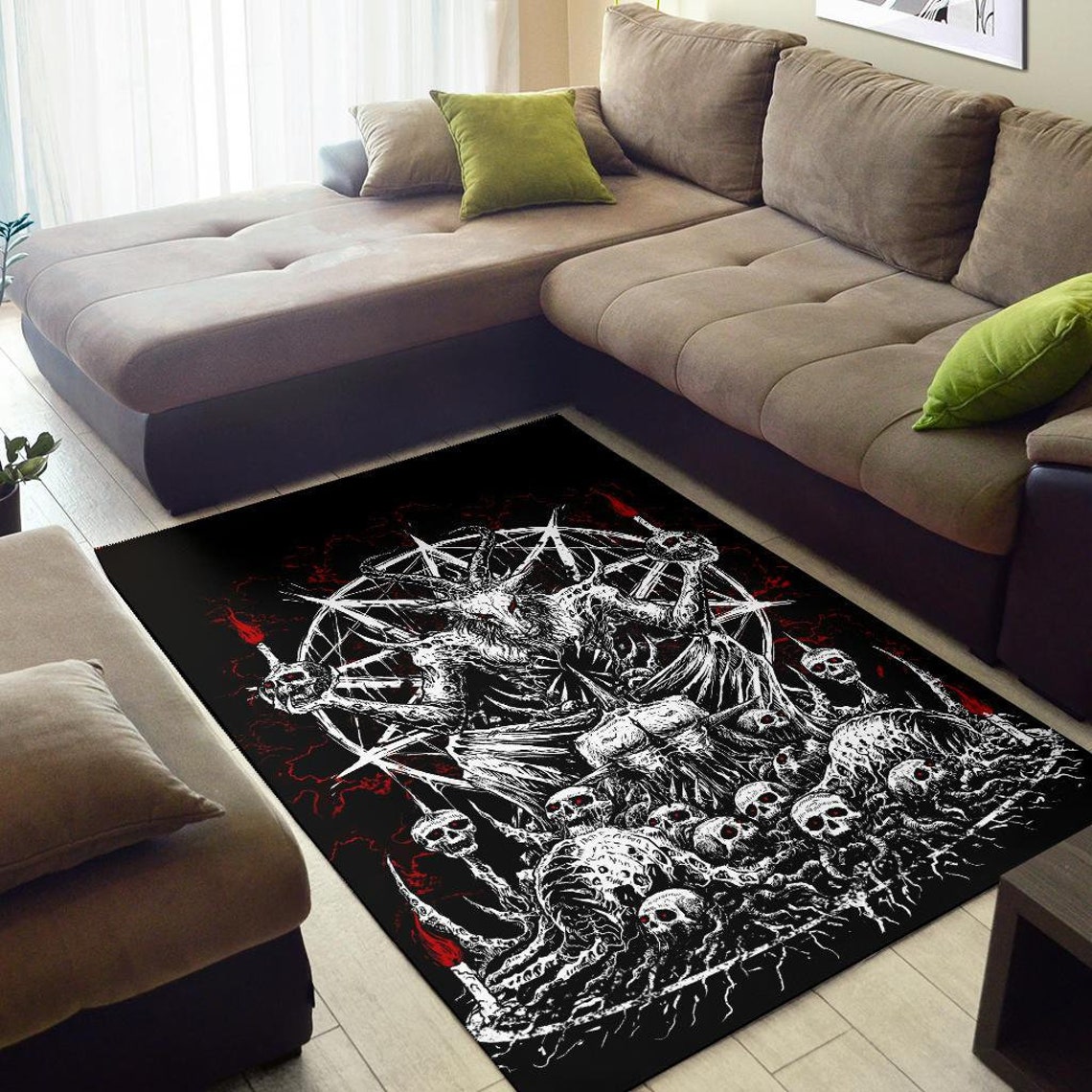 Skull Skeleton Satanic Goat Eternal Impaled Torment Skull - Etsy