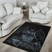 Skull Skeleton Satanic Bat Wing Demon God Area Rug Color - Etsy
